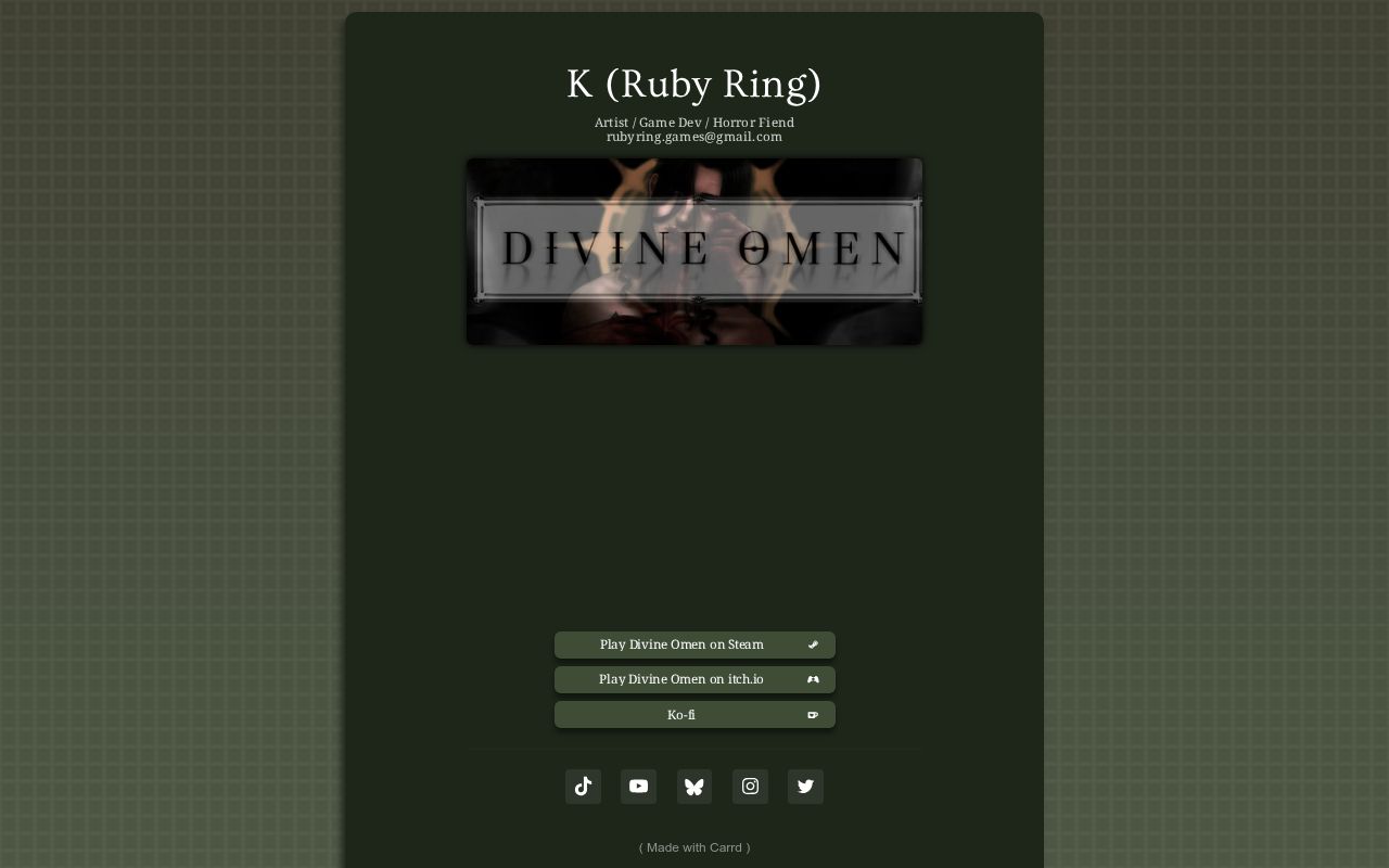 K's (Ruby Ring) Carrd